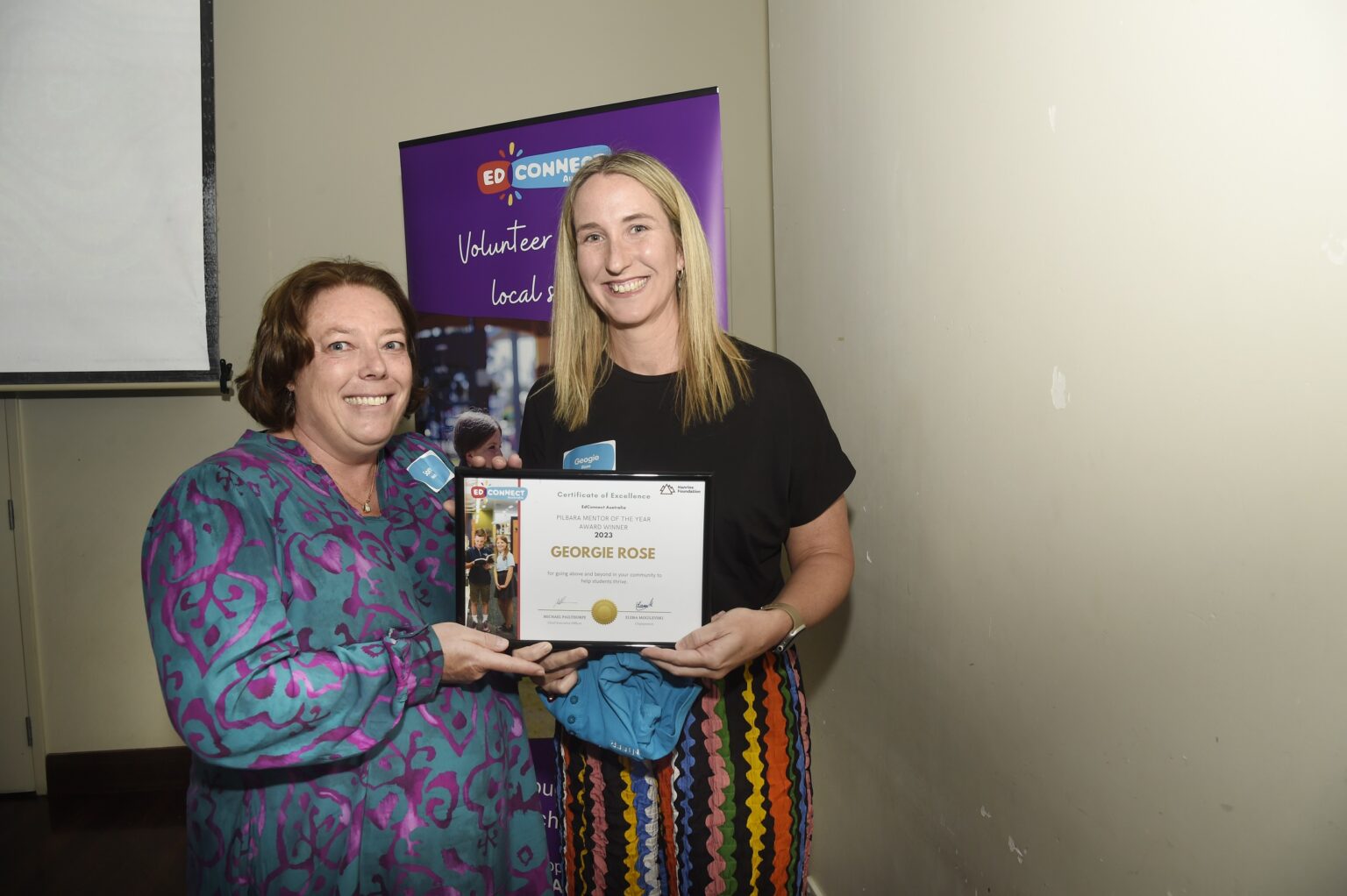 Georgie Rose announced Pilbara Mentor of the Year - EdConnect Australia